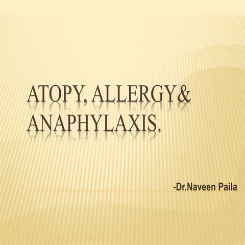 Anaphylaxis | PPTX