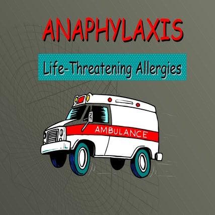 Anaphylaxis Poster | PPT