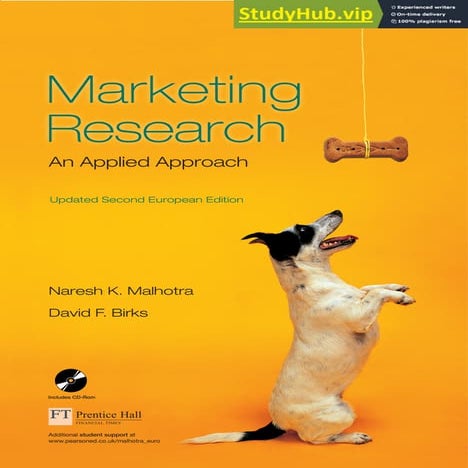 An Applied Approach Marketing Research An Applied Approach Updated ...