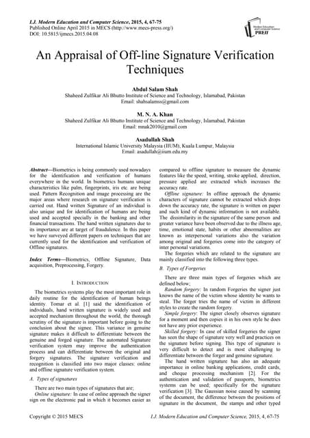 Offline Handwritten Signature Identification and Verification using Multi-Resolution Gabor ...