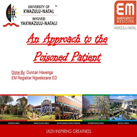 An approach to acute poisoning in the Emergency Department | PPTX