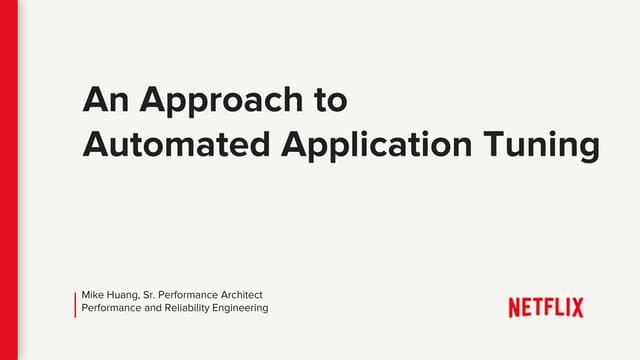 An Approach To Automated Application Tuning Ppt