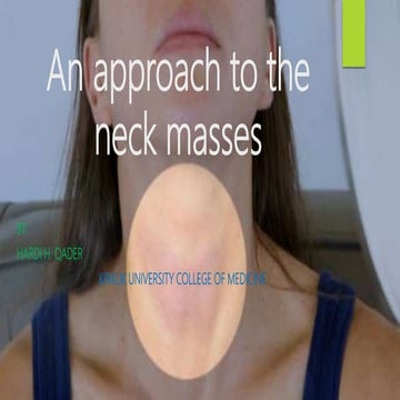 An approach to the neck mass | PPTX