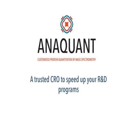 Anaquant-Protein quantitation by mass spectrometry | PPT