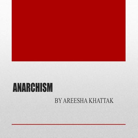 Anarchism | PPTX