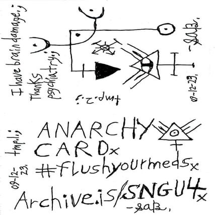 Anarchism Card #flushyourmeds | PDF