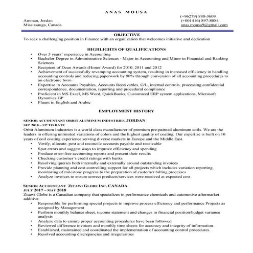 Anas mousa resume updated | PDF