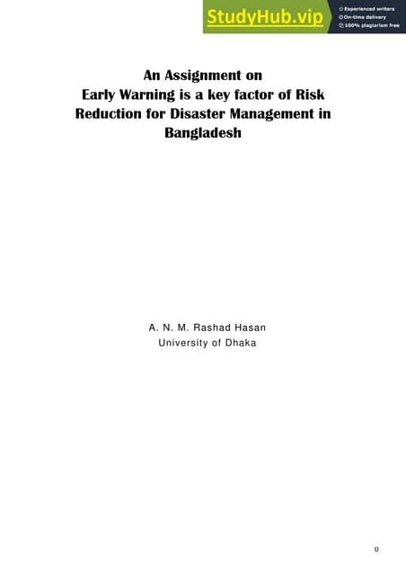 Disaster Management Process with Case Study | DOCX