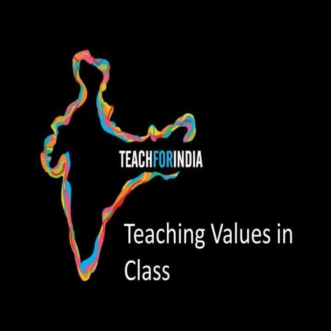 Anasuya Menon_Teaching Values in Class | PPTX | Education