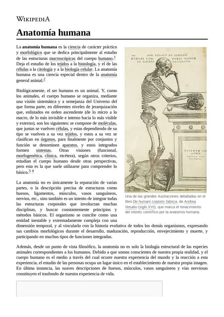Presentacion anatomía humana | PPT