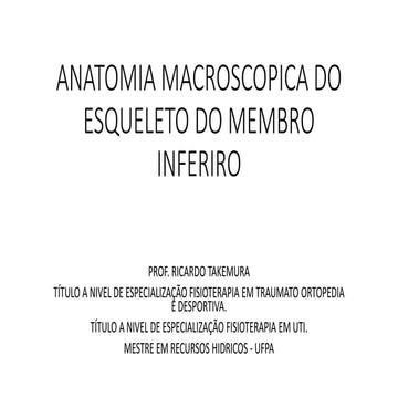 Ossos dos membros inferiores | PDF