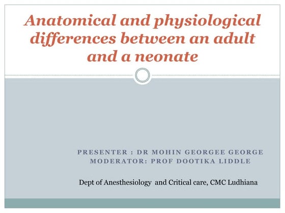 Differences b-w Adult & pediatric lungs.pptx | Lung and Respiratory Health | Diseases and Conditions