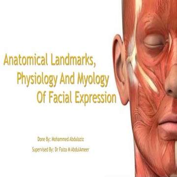 Anatomical landmarks for edentulous patients and facial landmarks | PPTX