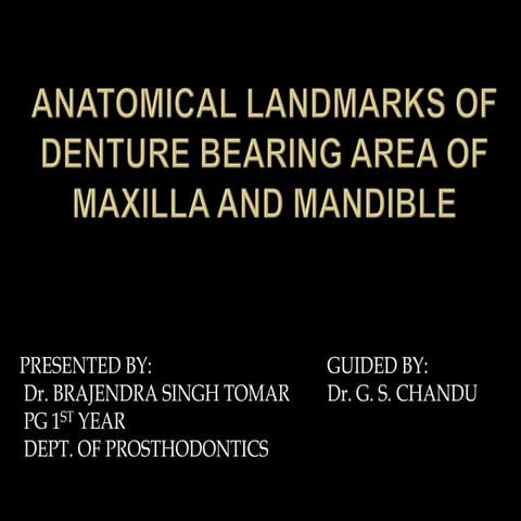 significance of maxillary denture bearing area | PPTX