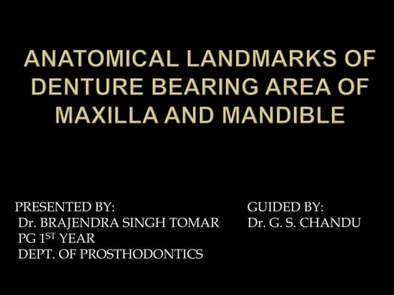 Components of a complete denture | PPT