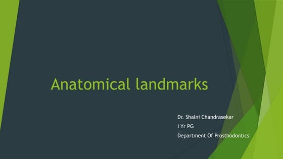 Anatomical landmarks of mandibule | PPTX