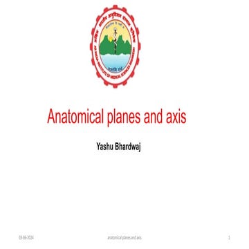 Anatomical Plane and axis - general anatomy | PPT