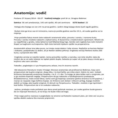 Anatomija vodic | PDF