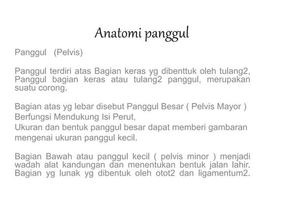Anatomi panggul | PPTX