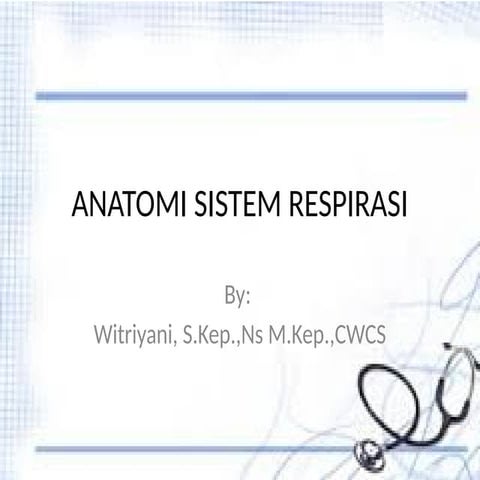 Anatomi pernapasan meliputi sistem pernapasan atas (hidung, sinus, dan ...