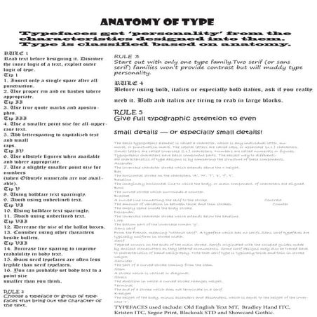 Anatomy of type | PDF