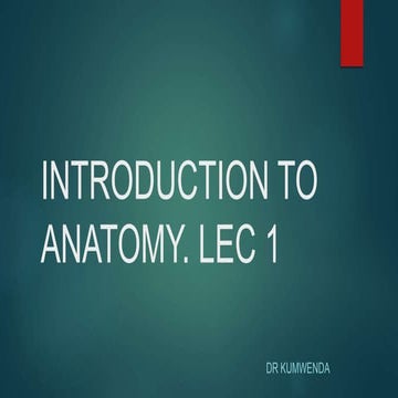 INTRODUCTION TO ANATOMY AND PHYSIOLOGY PPT | PPT