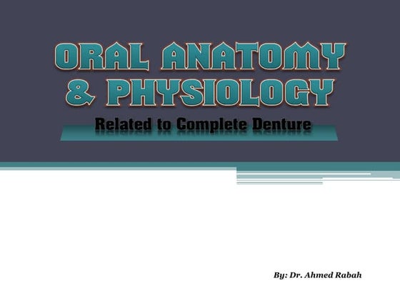 Components of a complete denture | PPT