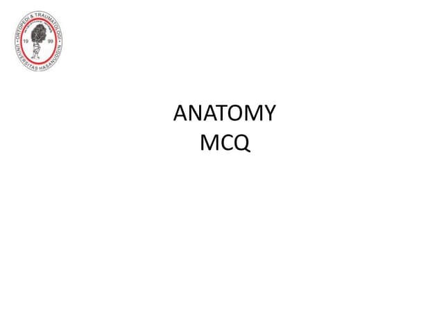 Upper limb mcqs | PDF