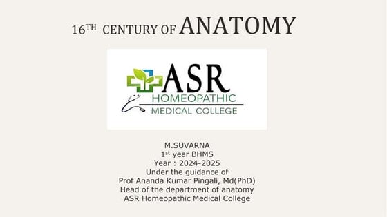 History of Anatomy during the Roman Period | PPTX