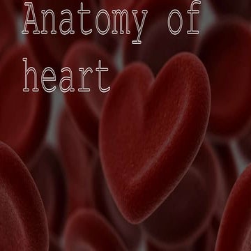 ANATOMY OF HEART - CARDIOVASCULAR SYSTEM | PPTX