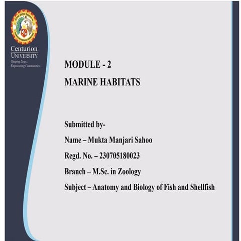 Marine habitats.Anatomy and biology of fish and shellfish.pptx