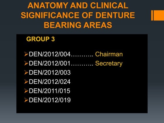 Anatomical landmarks of edentulous maxillary arch | PPTX