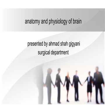 anatomy and physiology of brain and its parts | PPTX