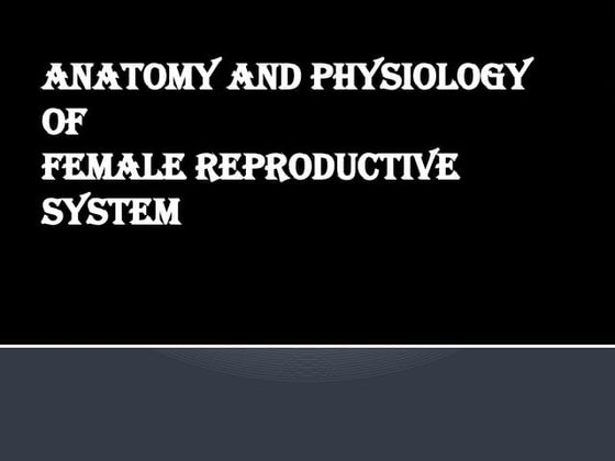 Female reproductive system | PPT | Pregnancy | Reproductive Health