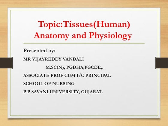 Tissue its types, structure and function | PPT