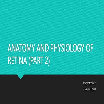 Anatomy And Physiology Of Retina Part 2 1 Pptx