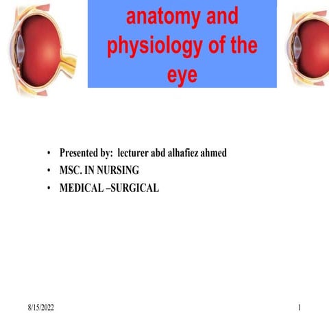 anatomy and physiology of the eye.pptx | Free Download