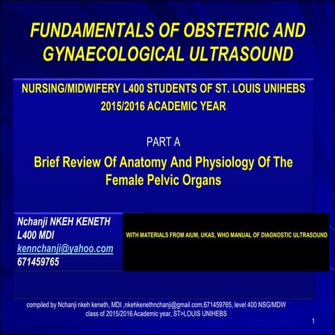 Anatomy and physiology of the female pelvic organs | PDF