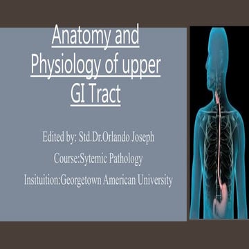Anatomy and physiology of upper gi tract | PPTX