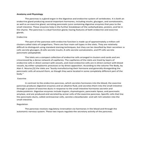 Histology & Function of The Pancreas | PPT