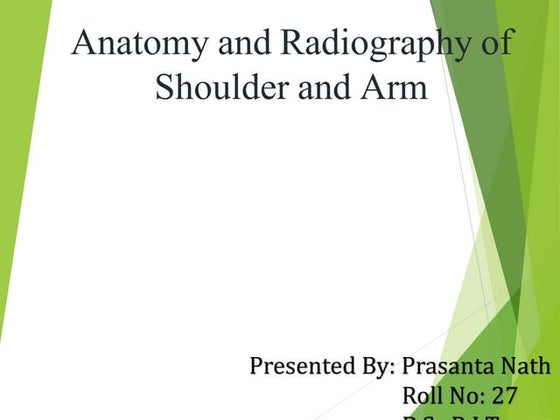 Shoulder radiography | PPTX | Death, Injury, or Military Conflict ...