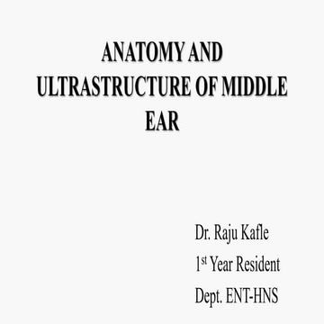 Middle ear anatomy | PPTX