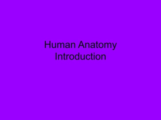 Anatomy Introduction.ppt
