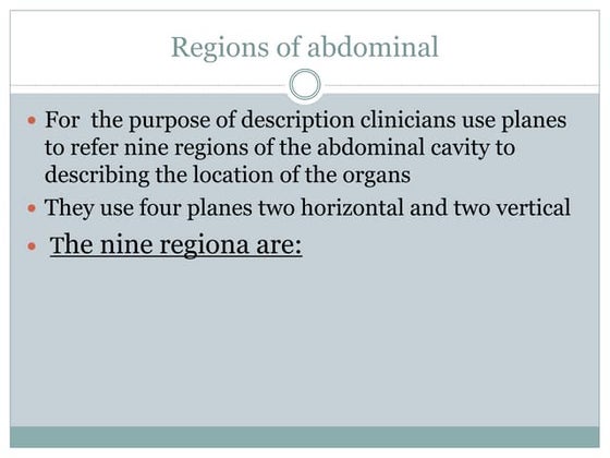 The 4 Abdominal Quadrants Regions Organs Video Anatomical Terminology