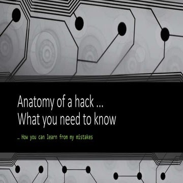 Anatomy of a hack | PPT
