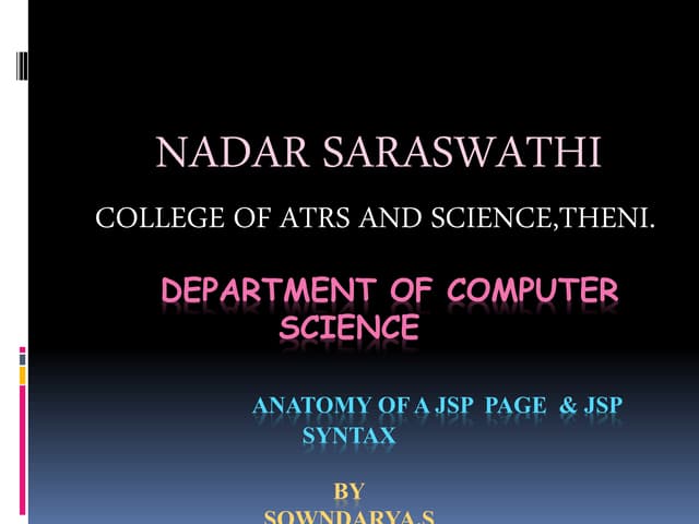 anatomy of a jsp page & jsp syntax.pptx anatomy of a jsp page & jsp syntax.pptx