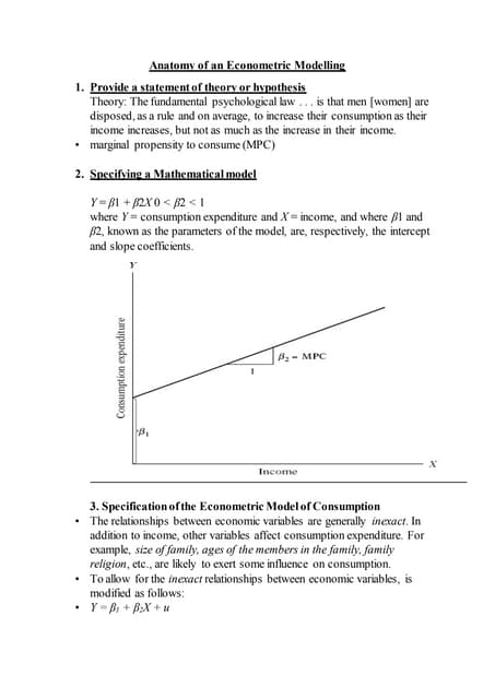 Econometrics lecture 1st | PPT | Business Accounting & Finance | Business