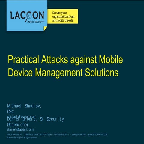 Mobile Device Security Infographic | PDF