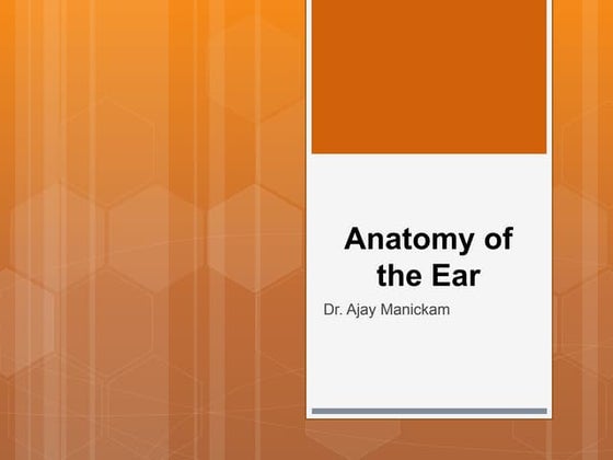 Anatomy of Ear | PPT