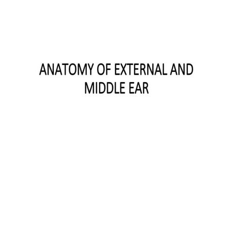 Anatomy Of External And Middle Ear .ppt